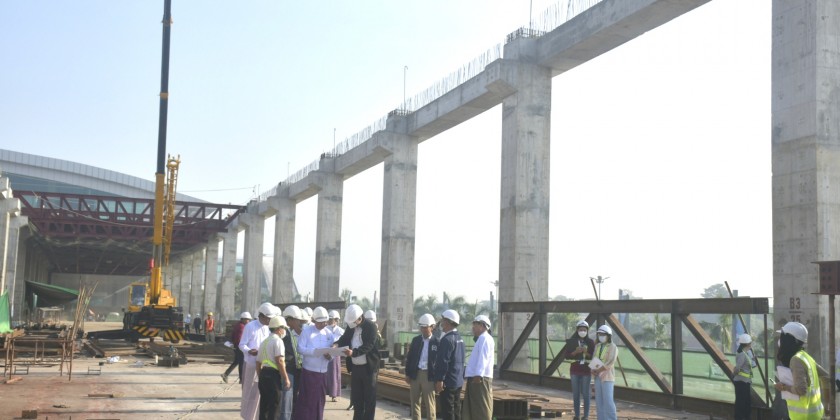 Airport Building Extension: Yangon CM inspects at Yangon Int’l Airport | Myanmar International TV